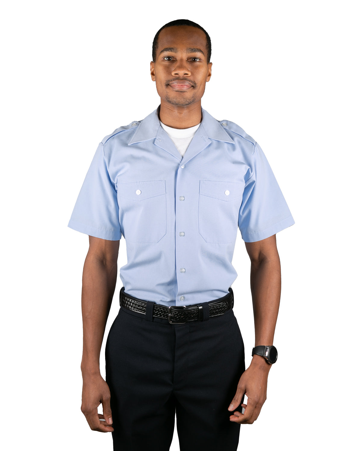 Transit Poly Cotton Uniform Shirts (Light Blue) – First Class Uniforms