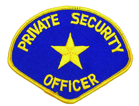 PRIVATE SECURITY OFFICER SHOULDER PATCH – First Class Uniforms