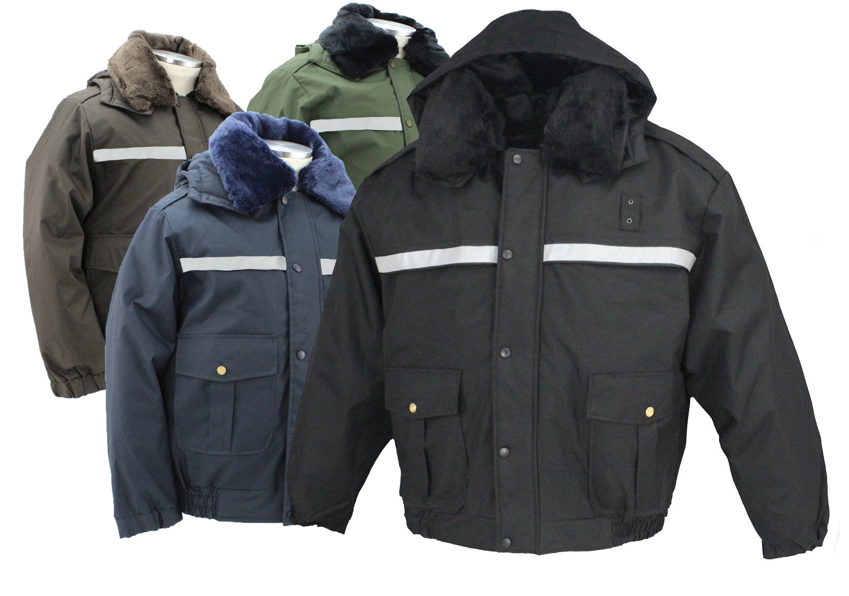 ALL SEASON DELUXE BOMBER JACKET WITH REFLECTIVE STRIPES – First Class ...