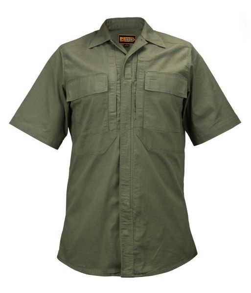 Tactical Poly Cotton Rip-Stop BDU Short Sleeve Zippered Shirt – First ...