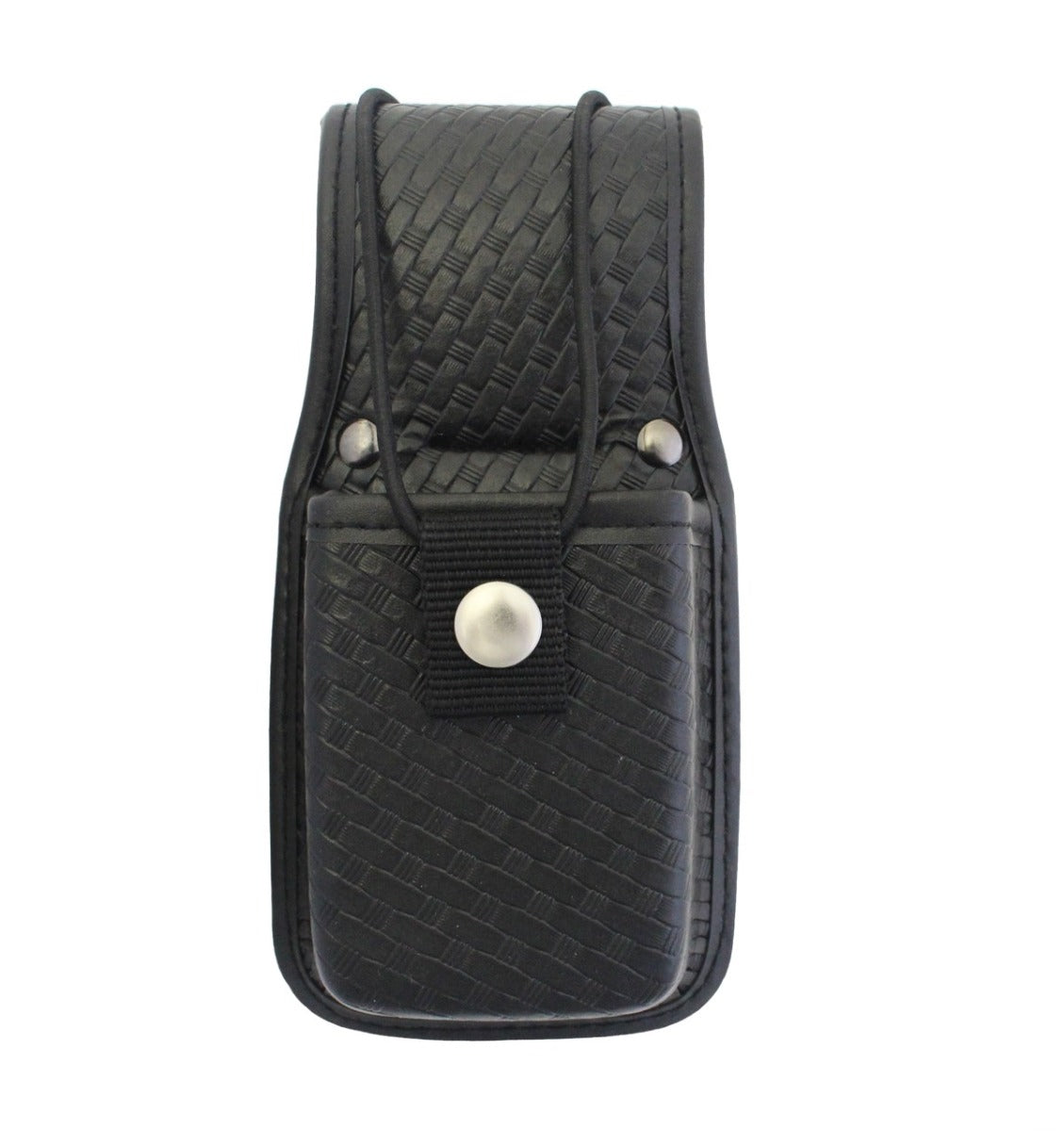 Basket Weave Synthetic Leather Universal Radio Holder With Nickel Snap ...