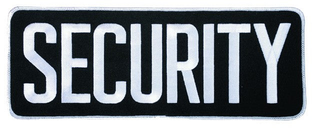 SECURITY BACK EMBLEM – First Class Uniforms