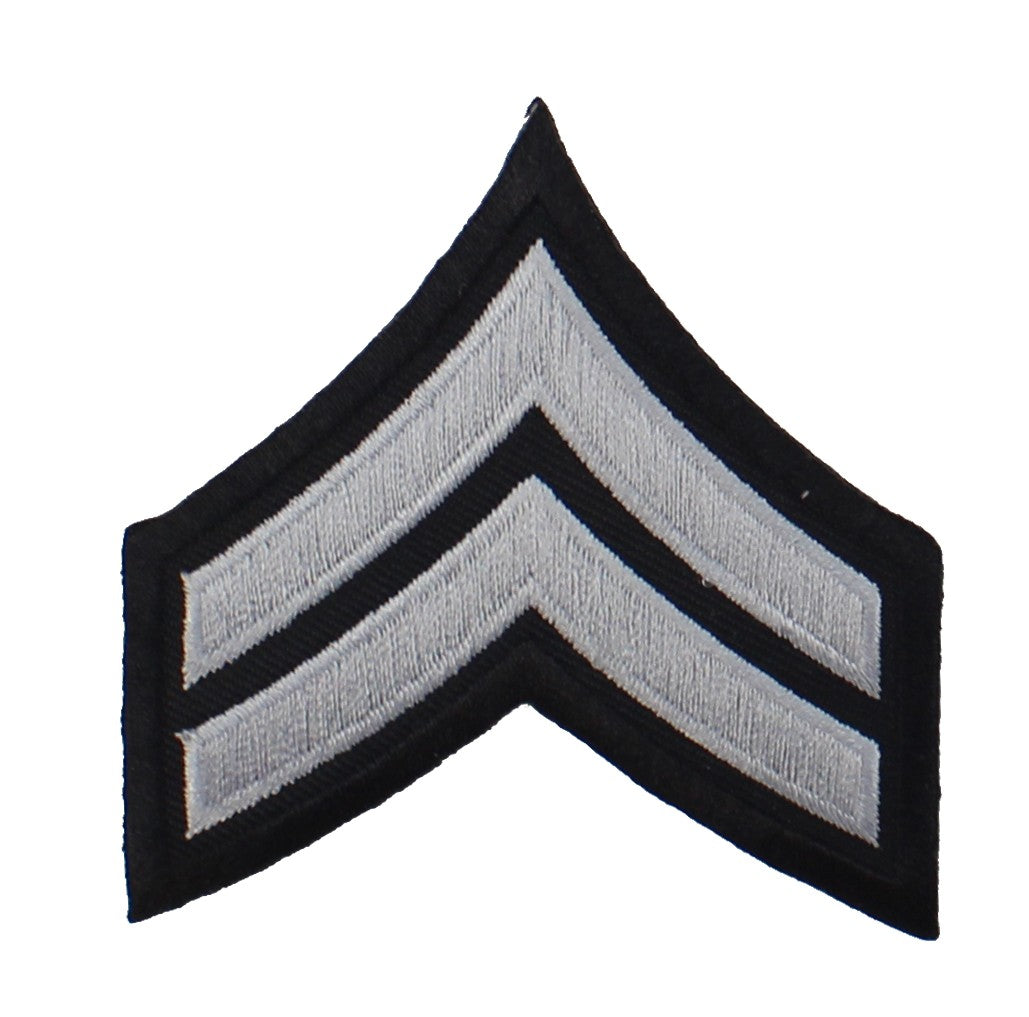 SILVER/BLACK CPL CHEVRON – First Class Uniforms