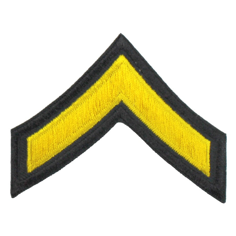 GOLD/BLACK PFC CHEVRON – First Class Uniforms