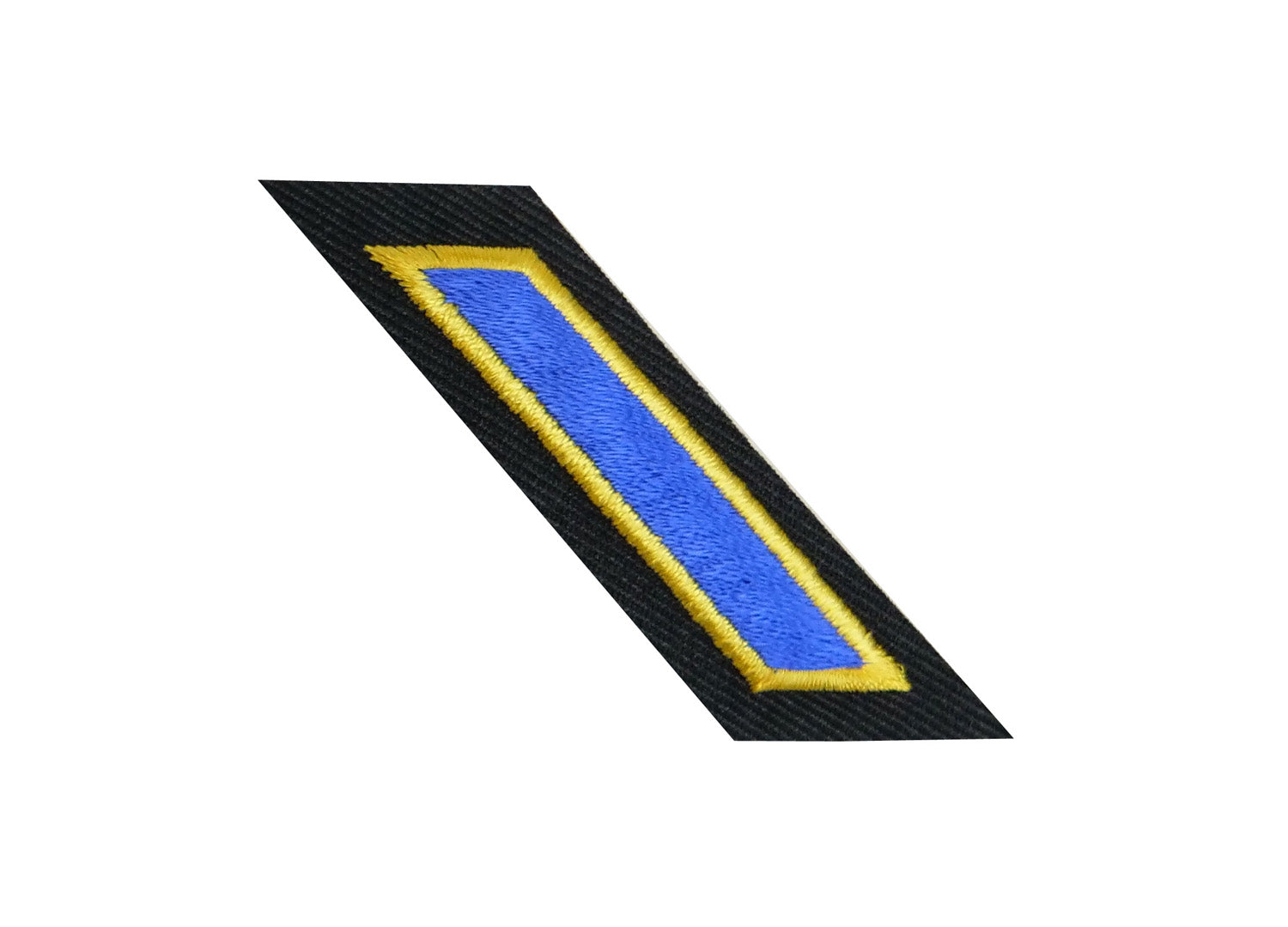 Security Service Stripe Hashmarks (Blue/Gold on Black) – First Class ...
