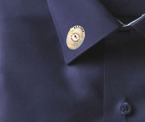 PRIVATE SECURITY OFFICER MINI BADGE LAPEL PIN - AMERICAN FLAG – First ...