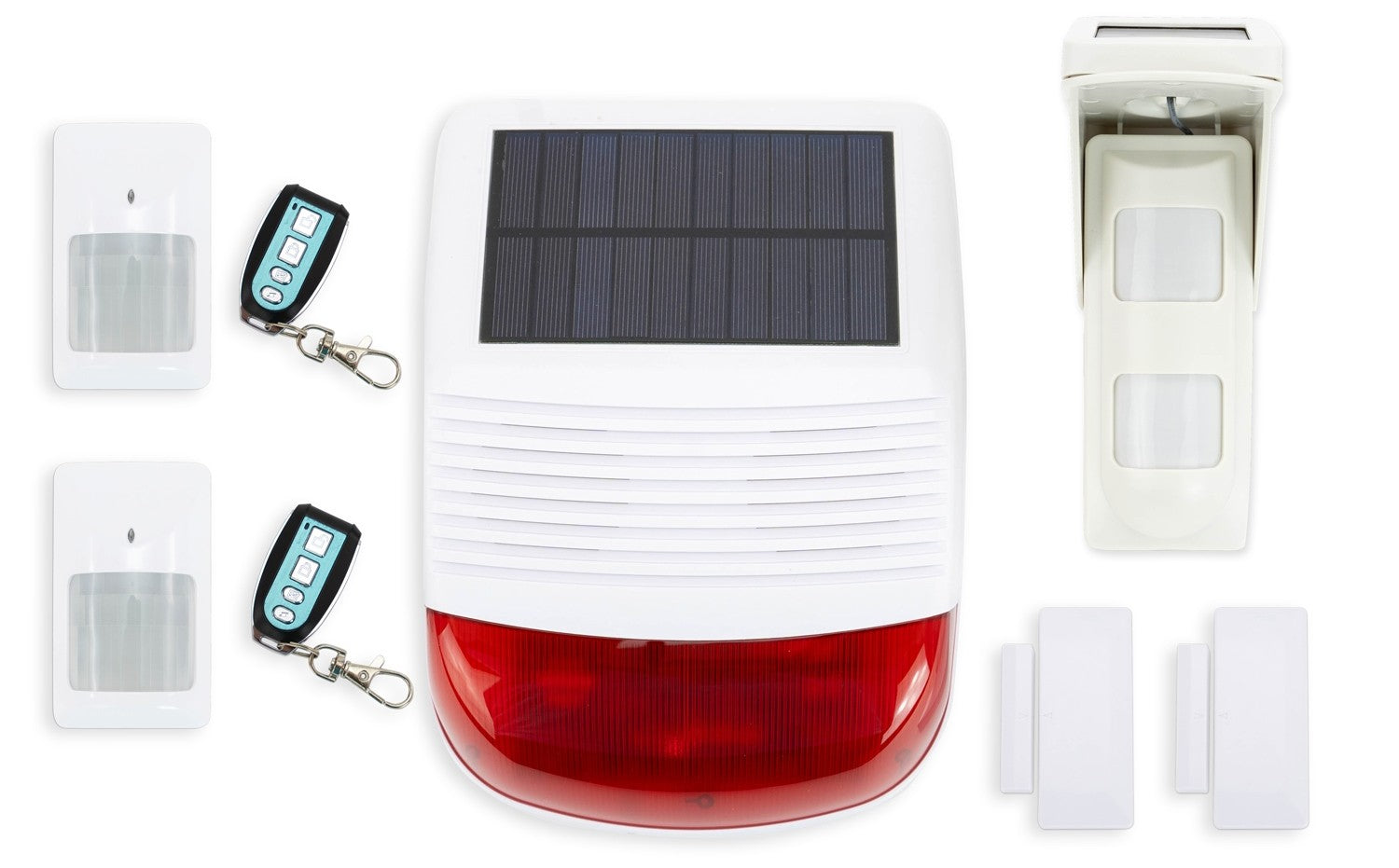 First Class Defenseguard Solar Wireless Beam Large Siren Strobe ...